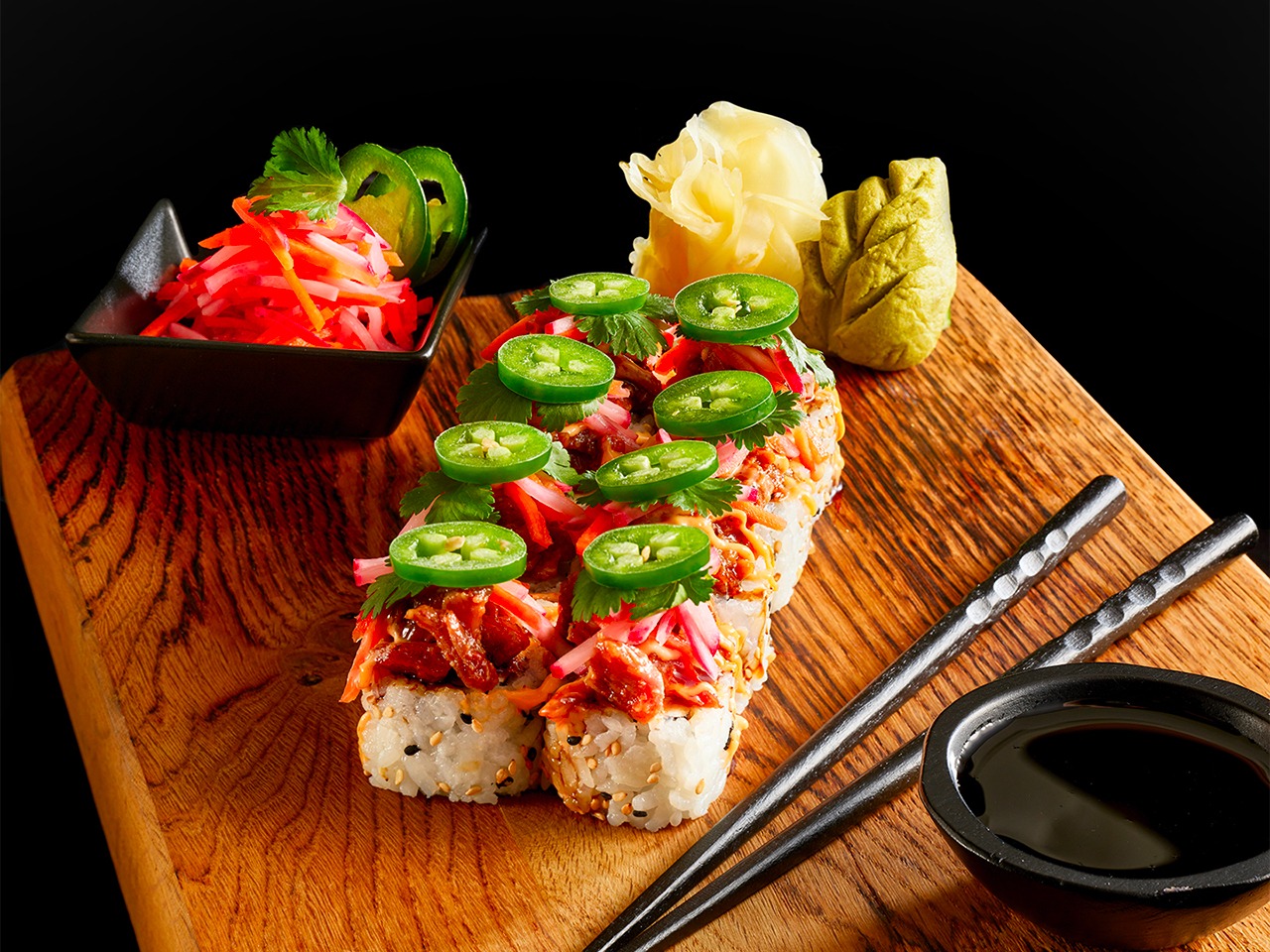 Jack Daniel’s® Banh Mi-Inspired BBQ Roll - Hissho Sushi